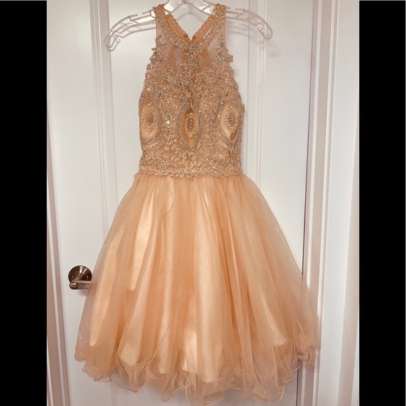 Dresses | Gold Champagne Colored Formal Dress | Poshmark